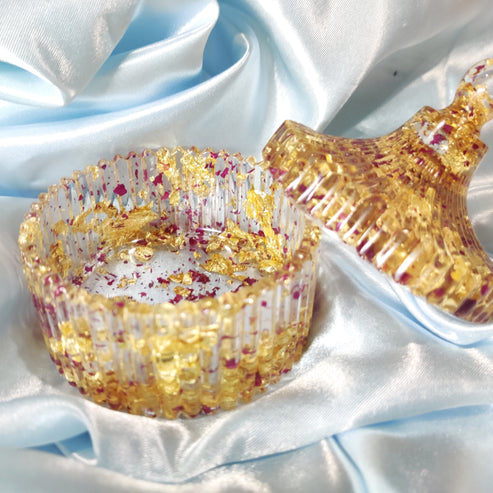 Rose and Gold Flake Box – Sparrow and Lily